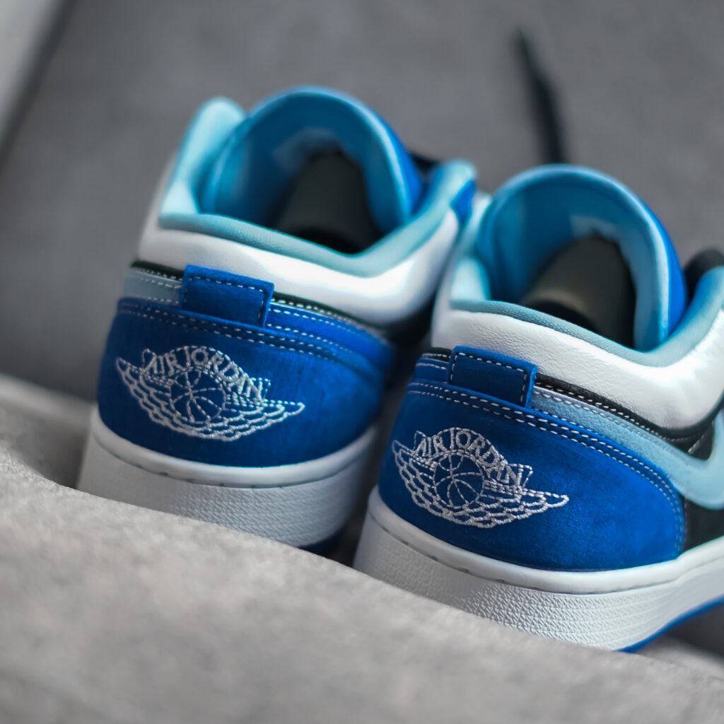 Air Jordan 1 Low Racer Blue White - Boom Boom ID
