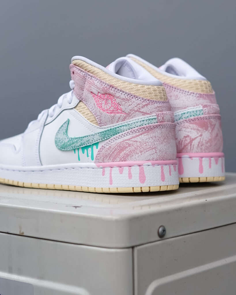 Air Jordan 1 Mid Paint Drip (GS) - Boom Boom ID