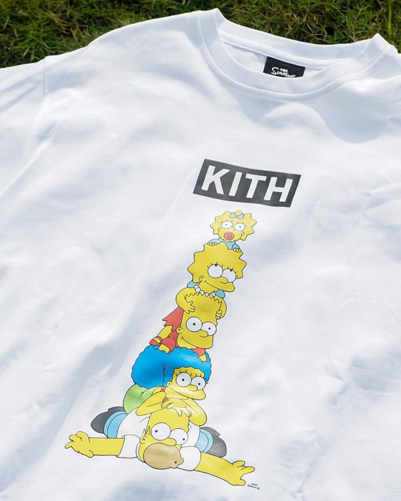 Kith x The Simpsons Family Stack Tee White - Boom Boom ID Sneakers